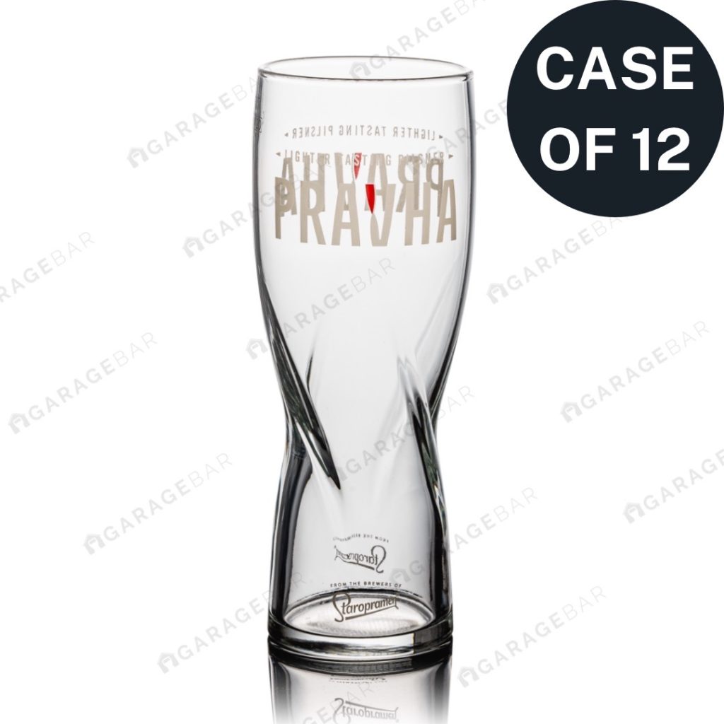12x Pravha Beer Glass - Pint/20oz (Wholesale) - GarageBar