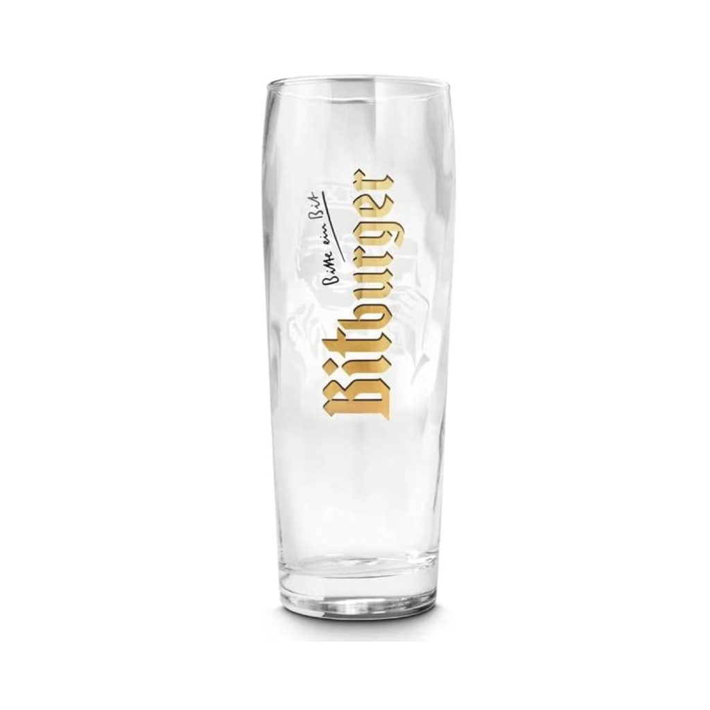 Bitburger Tall Beer Glass - Pint/20oz - GarageBar Limited
