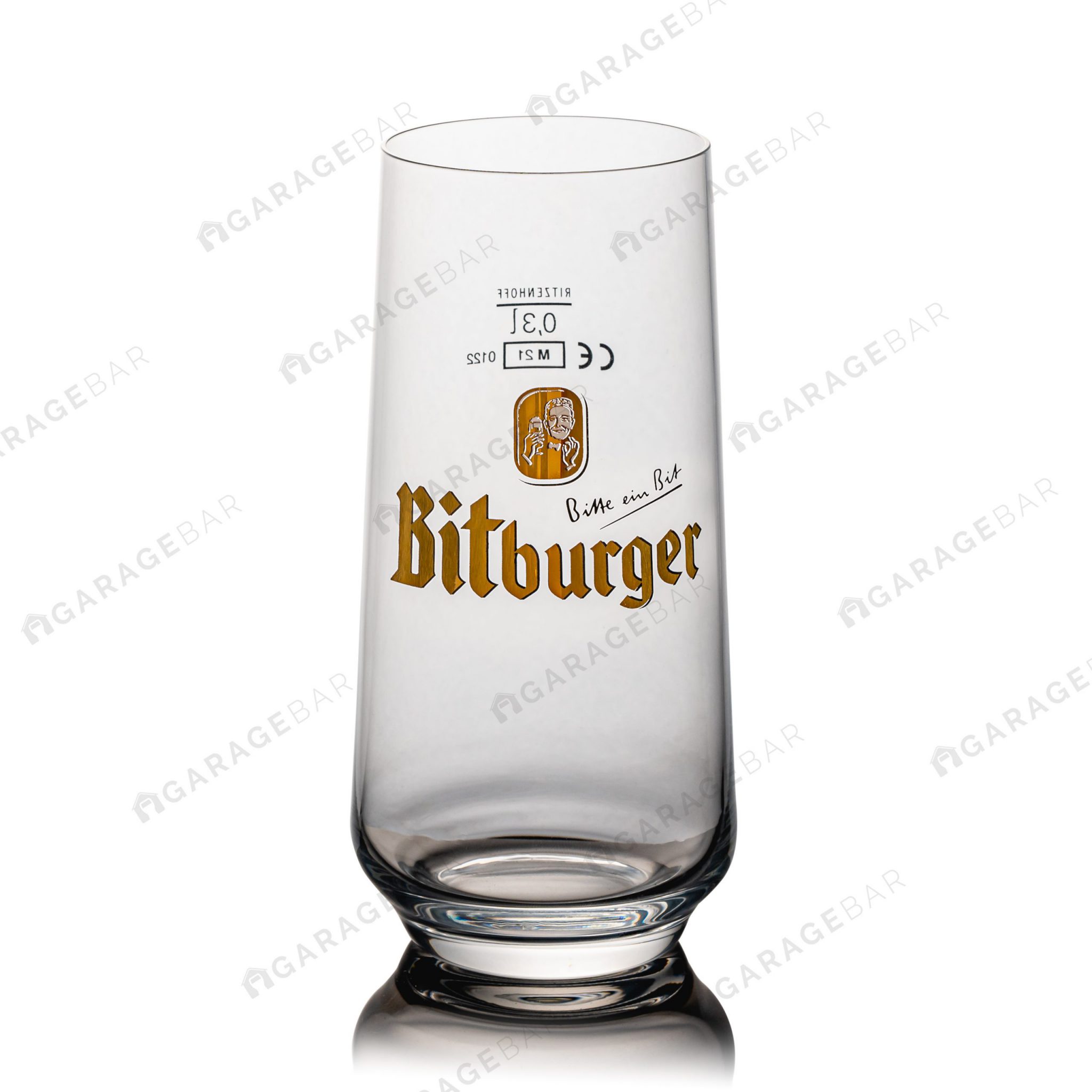 Bitburger Tankard Beer Glass - Pint/50cl - GarageBar