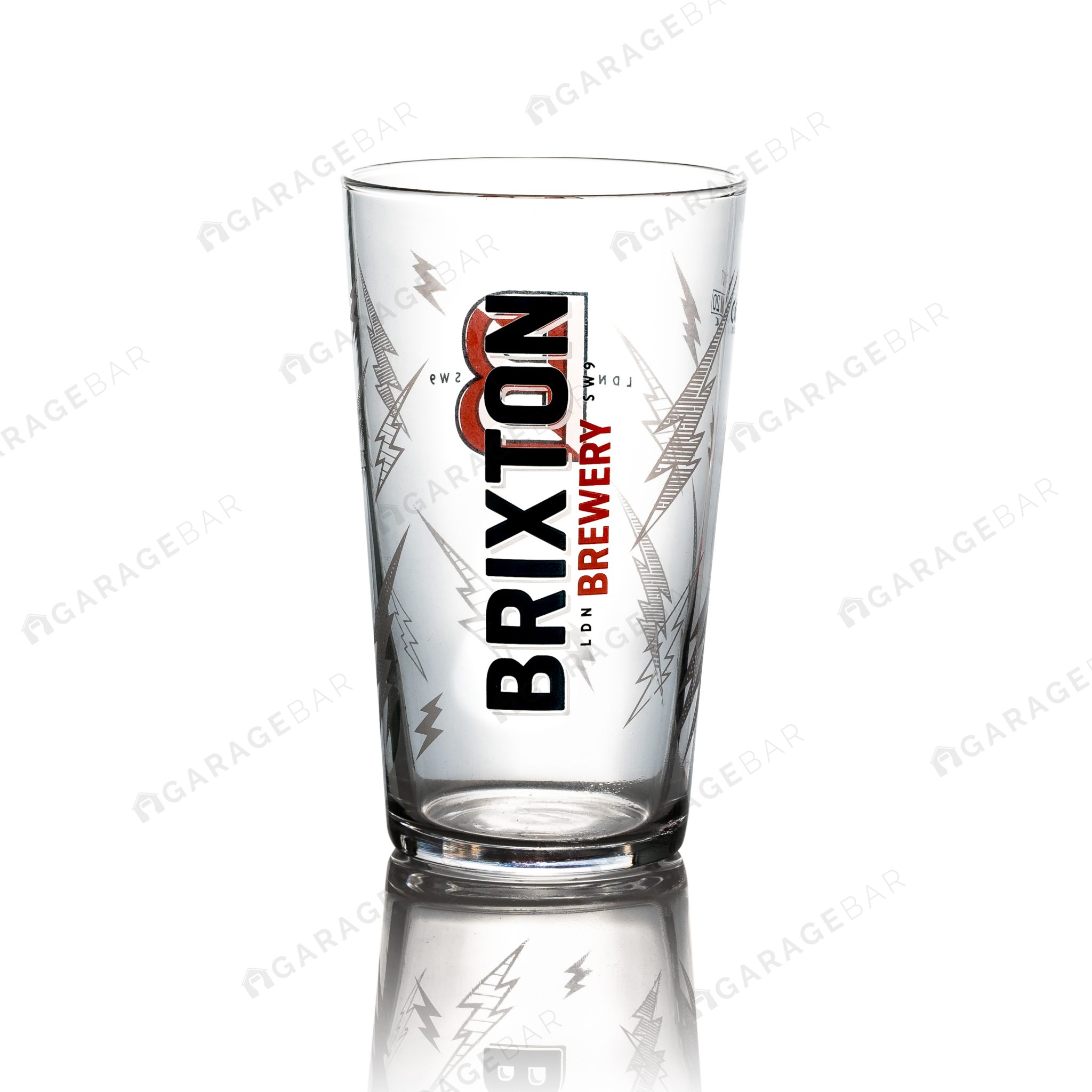 Brixton Brewery Beer Glass - Pint/20oz - GarageBar