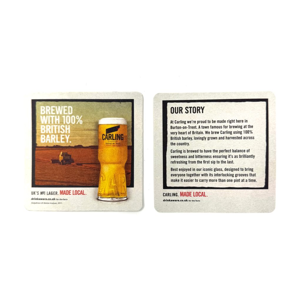 Carling Beer Drip Mats - GarageBar