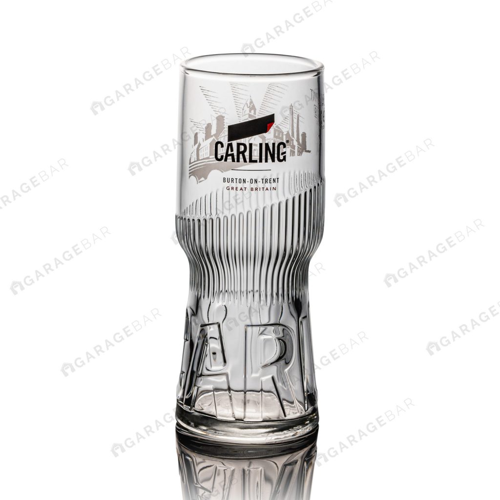 Carling Beer Glass - Pint/20oz (Interlocking/Easy Carry) - GarageBar