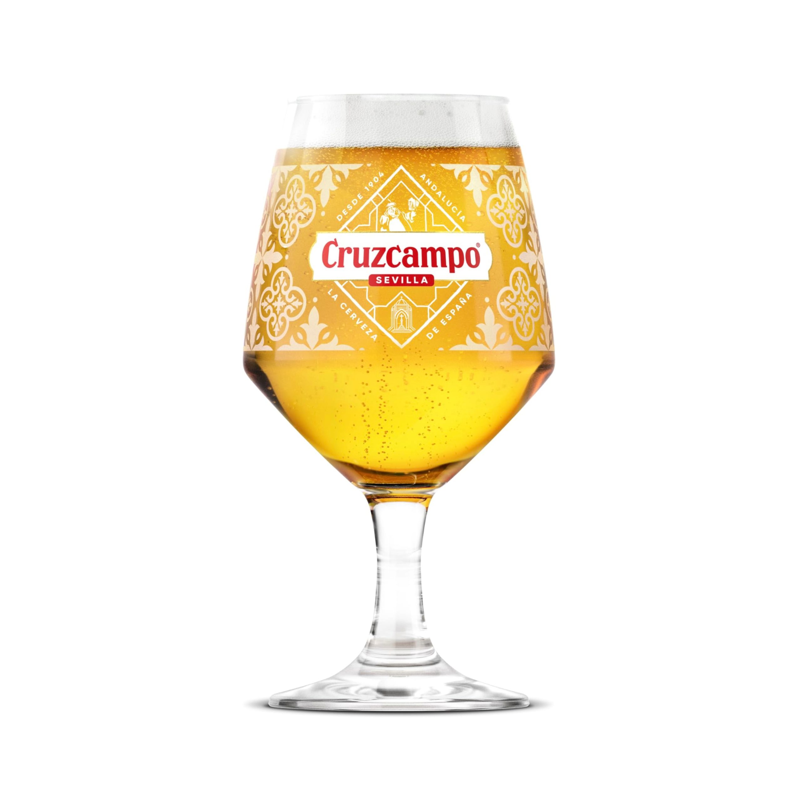 Cruzcampo Beer Glass - Pint/20oz - GarageBar Limited