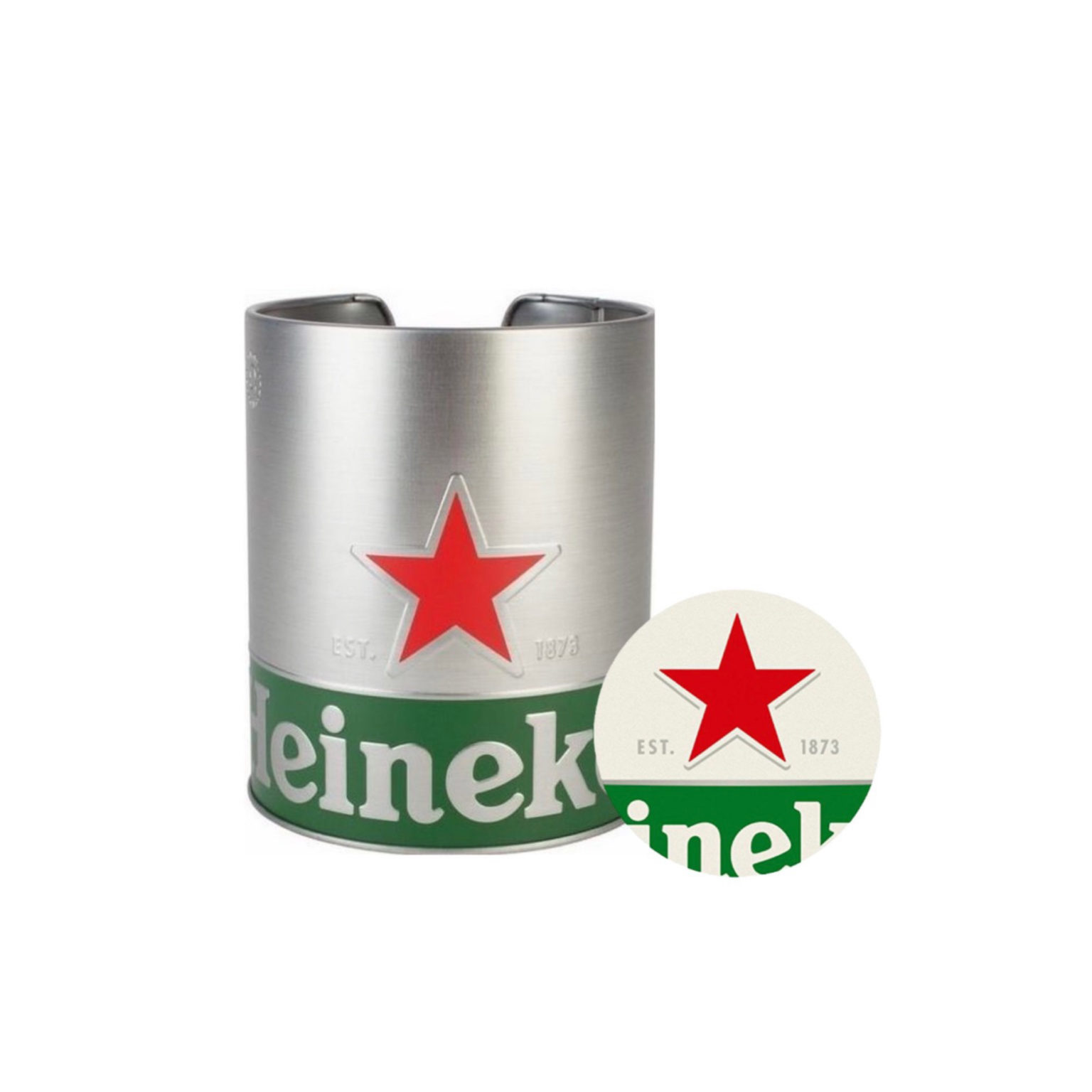 Heineken Beer Drip Mat Holder with 100x Drip Mats - GarageBar Limited