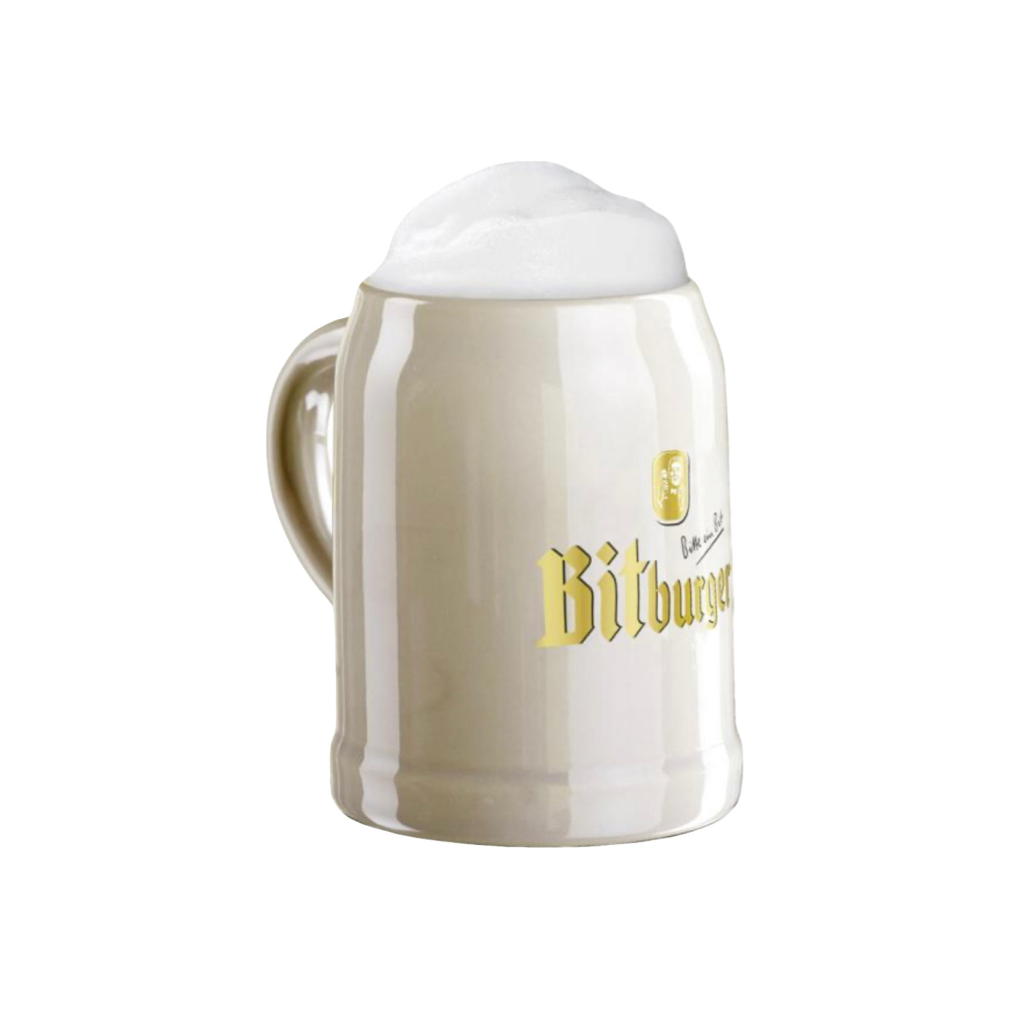 Bitburger Tankard Ceramic Beer Tankard - Pint/50cl - GarageBar