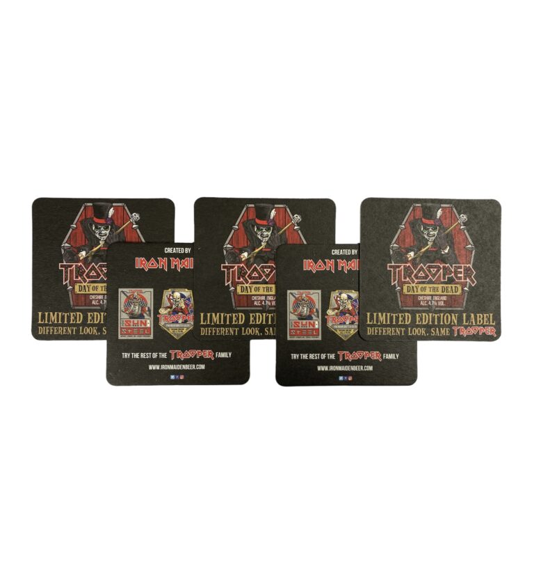 Iron Maiden Trooper Beer Drip Mats - GarageBar Limited
