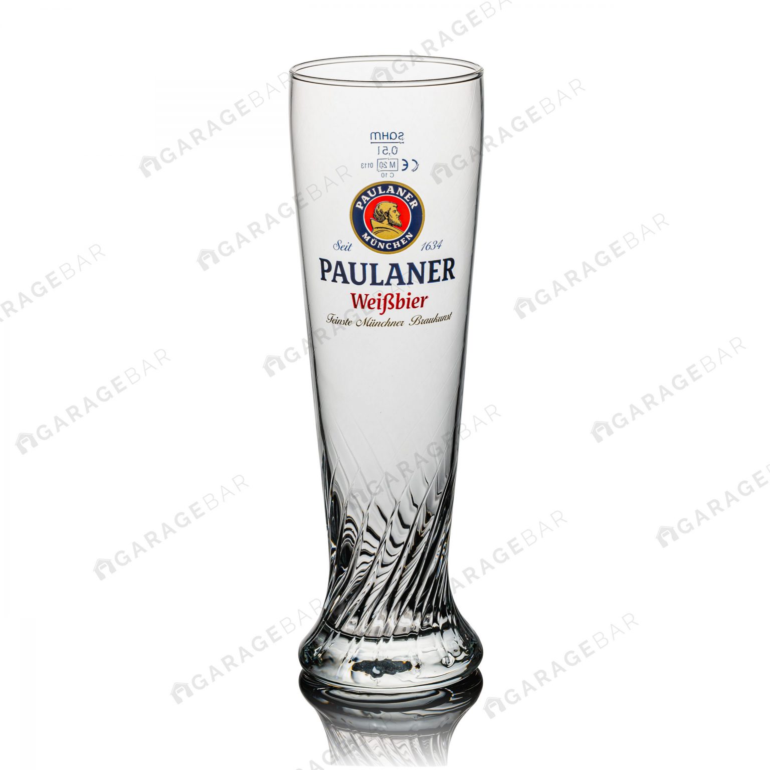 Paulaner Beer Glass Pint50cl Garagebar Limited