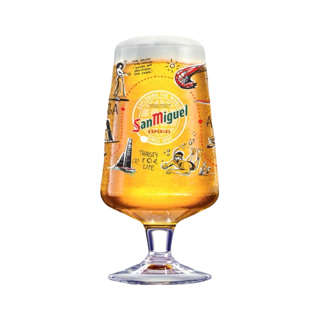 San Miguel Limited Edition Beer Glass - Pint/20oz - GarageBar