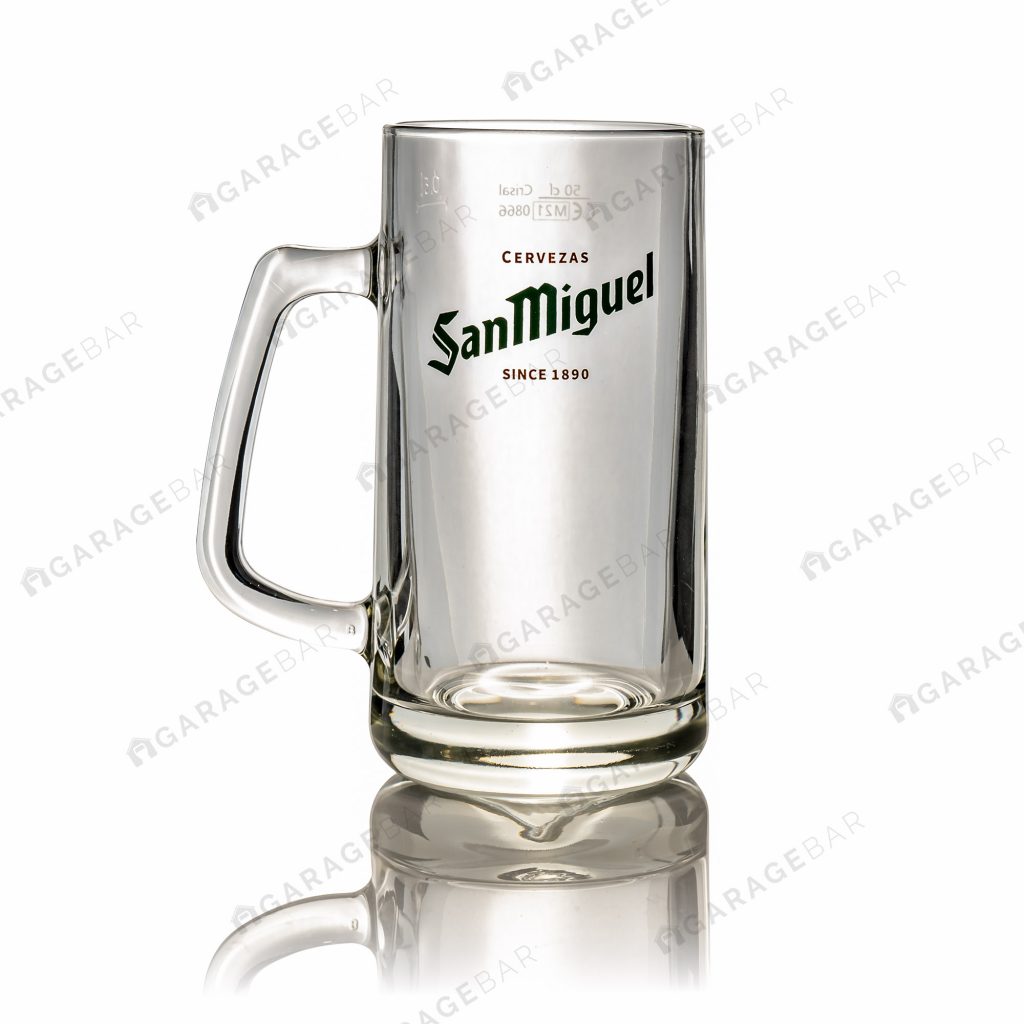 San Miguel Tankard Beer Glass - Pint/50cl - GarageBar