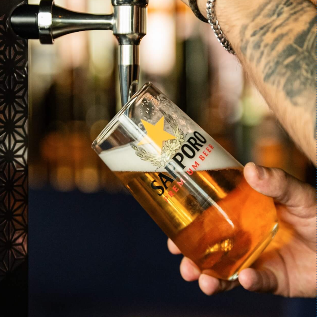 Sapporo Beer Glass - Pint/20oz - GarageBar